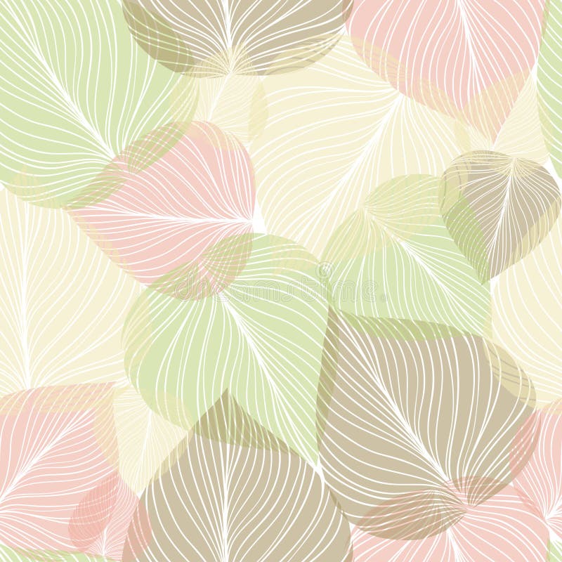 Seamless Leaf Background, Vector Illustration. Stock Vector ...