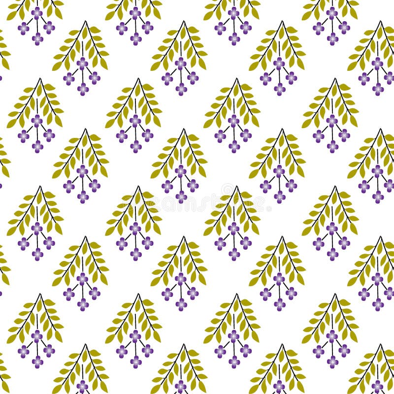 Seamless Leaf Pattern on Background.textile Design Beautiful Ethnic ...