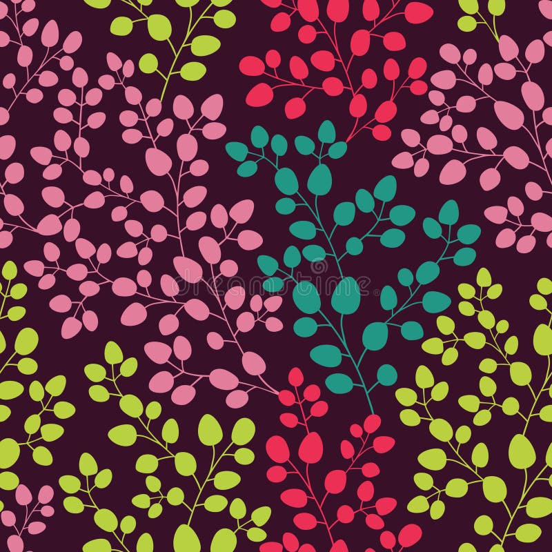 Seamless leaf pattern stock illustration. Illustration of elegance ...