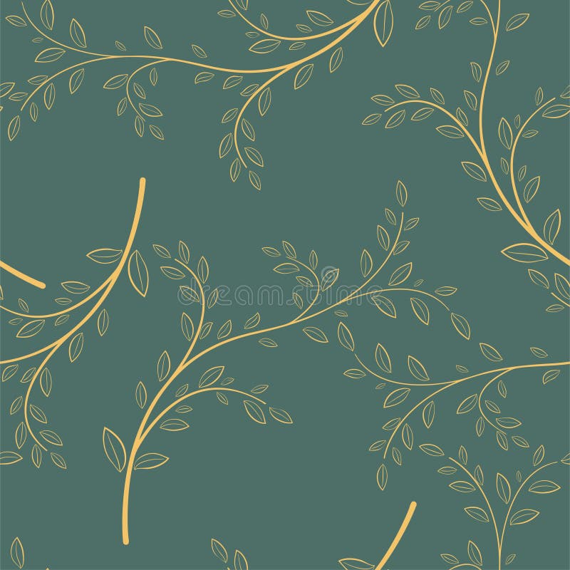 Seamless leaves background stock vector. Illustration of design - 135436972