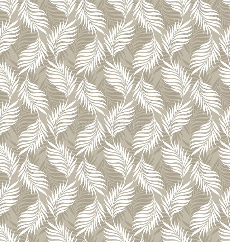 Seamless leaves wallpaper stock vector. Illustration of decorative ...