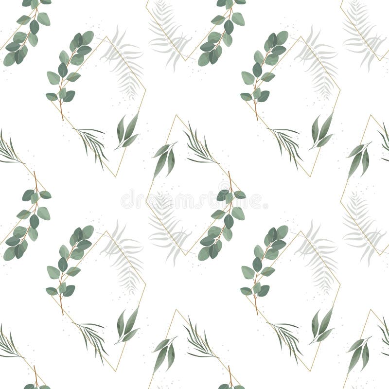 Seamless Leaves Pattern. Design for Banner, Poster, Card, Cover ...