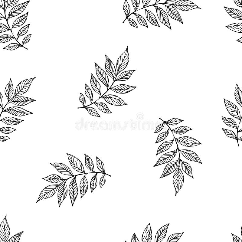 Seamless Leaves Pattern. Design for Banner, Poster, Card, Cover ...