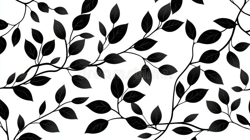 Seamless Leaves Vector Pattern, a Natureinspired Design for Backgrounds ...