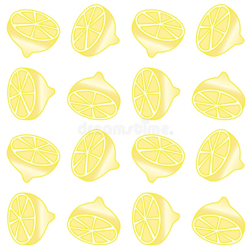 Seamless Lemon Print Background Stock Illustration - Illustration of ...