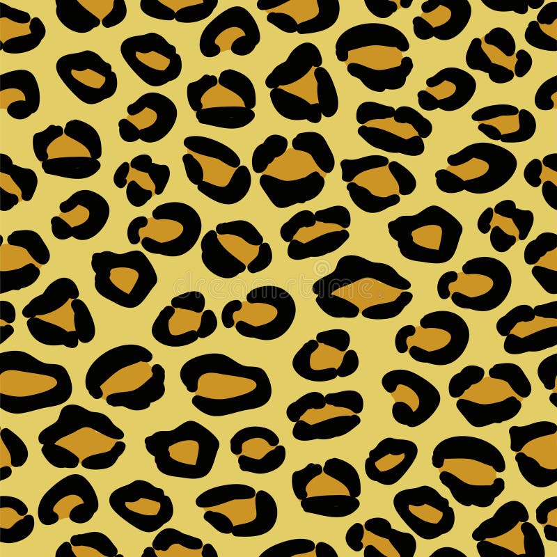 Seamless Leopard Background Stock Vector - Illustration of nature, puma ...