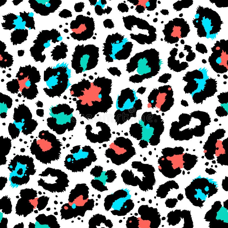 Seamless Leopard Wild Pattern. Stock Vector - Illustration of model ...