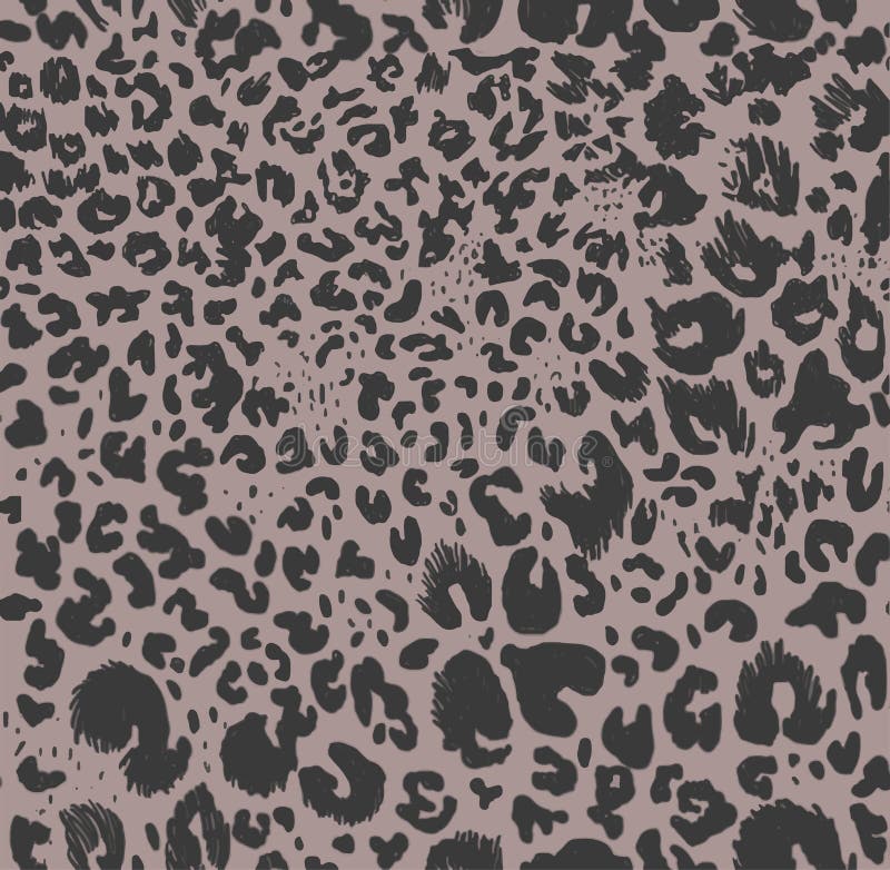 Leopard Print Pattern Gray Scale Vector Stock Vector - Illustration of ...