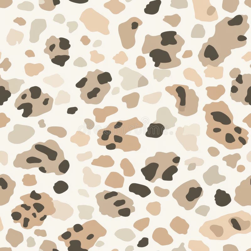 Seamless Leopard Print Pattern in Neutral Beige Color Palette for ...