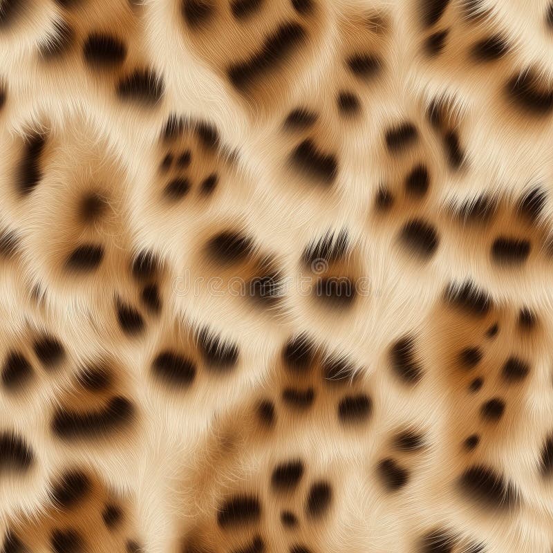 Seamless Leopard Print Pattern Showcases Brown, Tan, and Cream Spots on ...