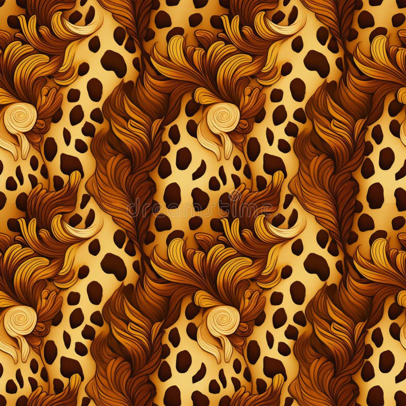 Seamless Leopard Print Pattern Suitable for Various Design Applications ...