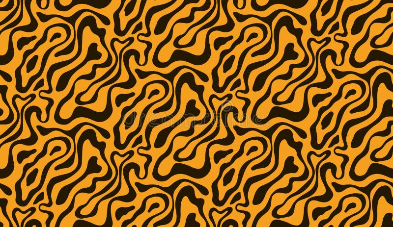 Seamless Leopard Print Pattern in Yellow and Black Stock Vector ...