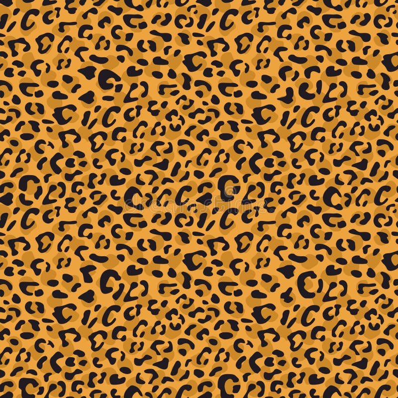 Seamless Leopard Vector Pattern Design, Animal Brown Tile Print ...