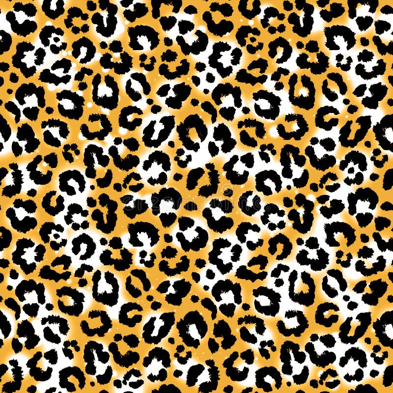 Seamless Leopard Wild Pattern. Stock Vector - Illustration of model ...