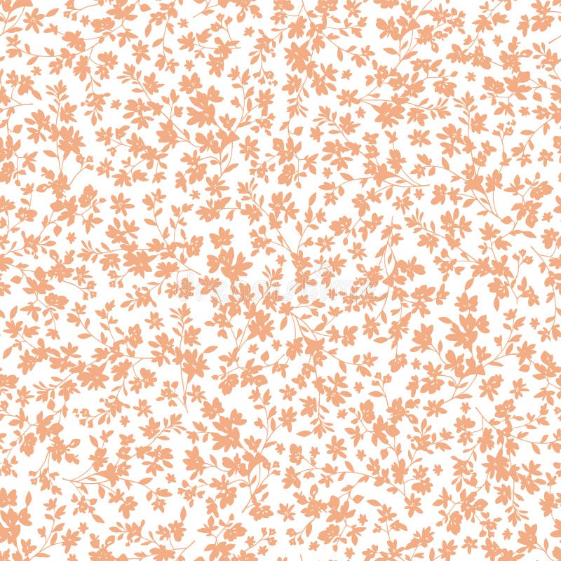 Seamless and Liberty Style Cute Floral Pattern, Stock Vector ...