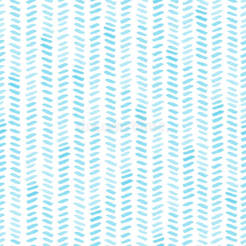 Seamless Light Blue Watercolor Pattern on White Background. Watercolor ...