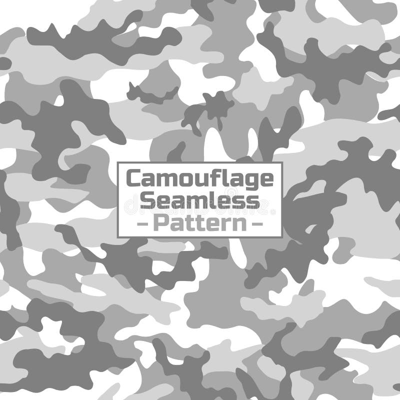 Seamless Square Camouflage Pattern Grey Stock Illustrations – 259 ...