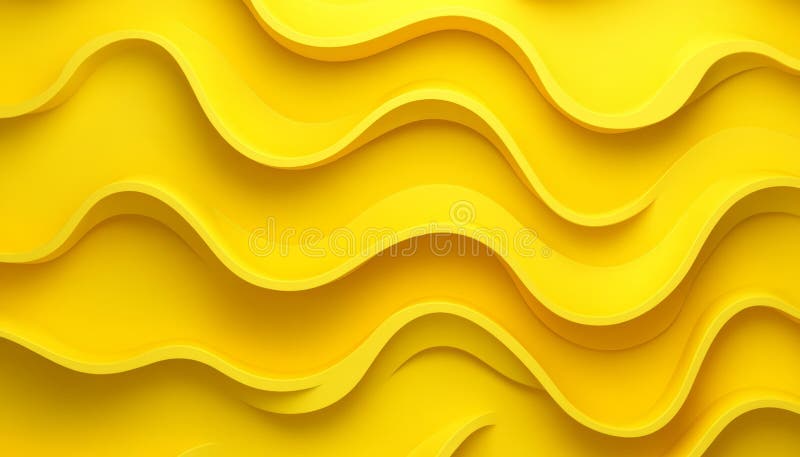 Seamless Light Yellow Sunny Lemon 3D Low Profile Delicate Gentle Light ...