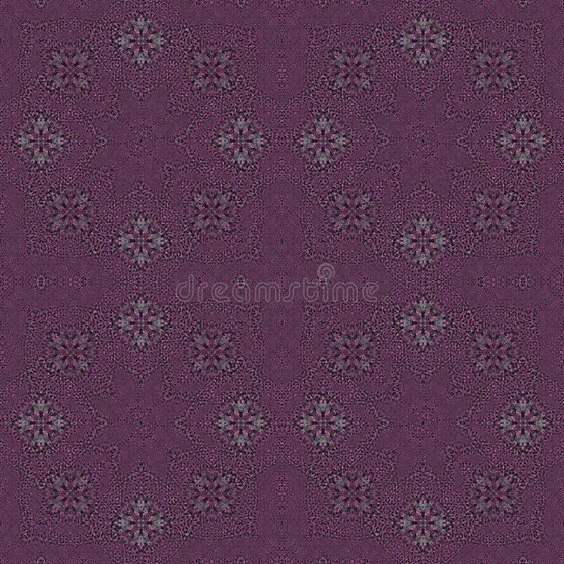 Seamless Lilac Flowers and Leaves Illustration Pattern Design, Textile ...