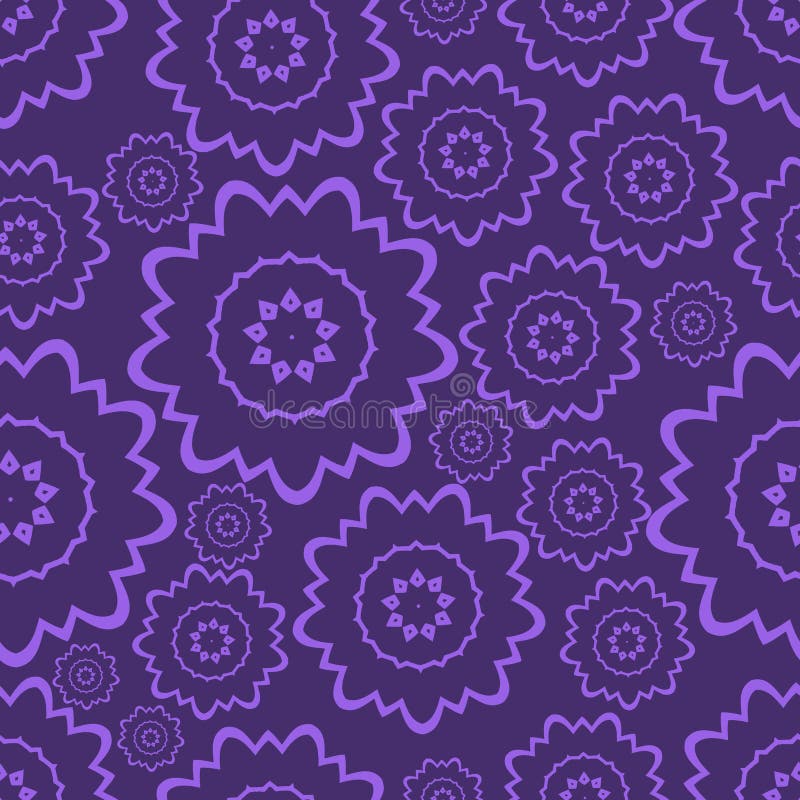 Seamless Lilac Floral Pattern Stock Vector - Illustration of seamless ...