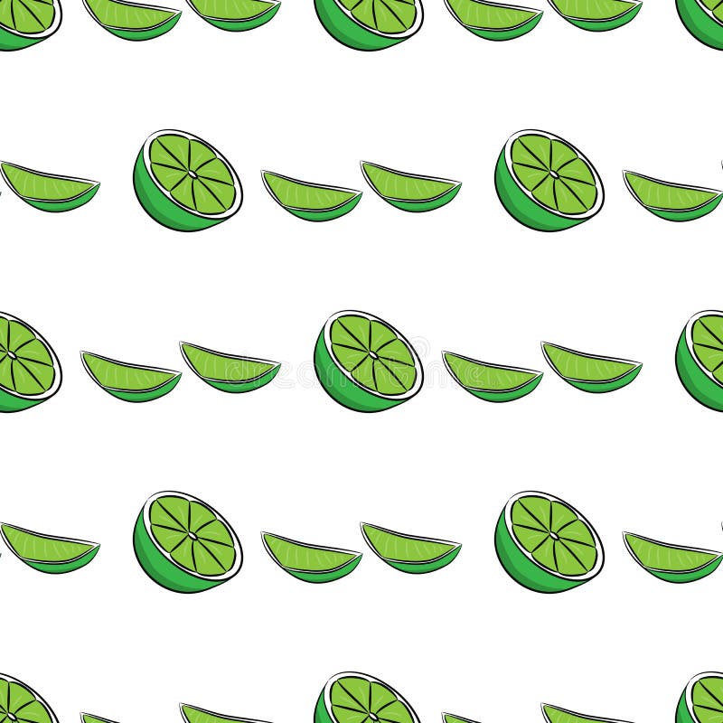 Seamless lime pattern stock vector. Illustration of grapefruit - 54986708