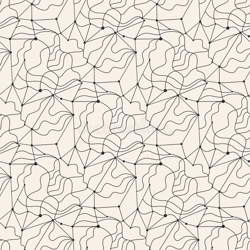 Seamless Line Abstract Pattern Tile Background Geometric Stock Vector ...