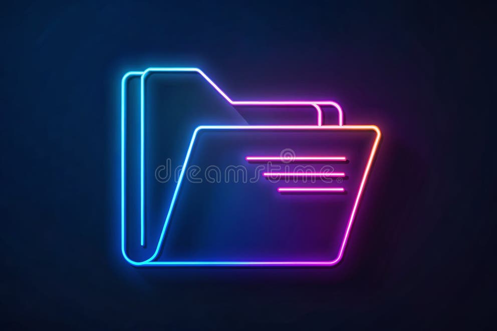 Seamless Line Art Folder Illustration a Visual Guide To Document ...