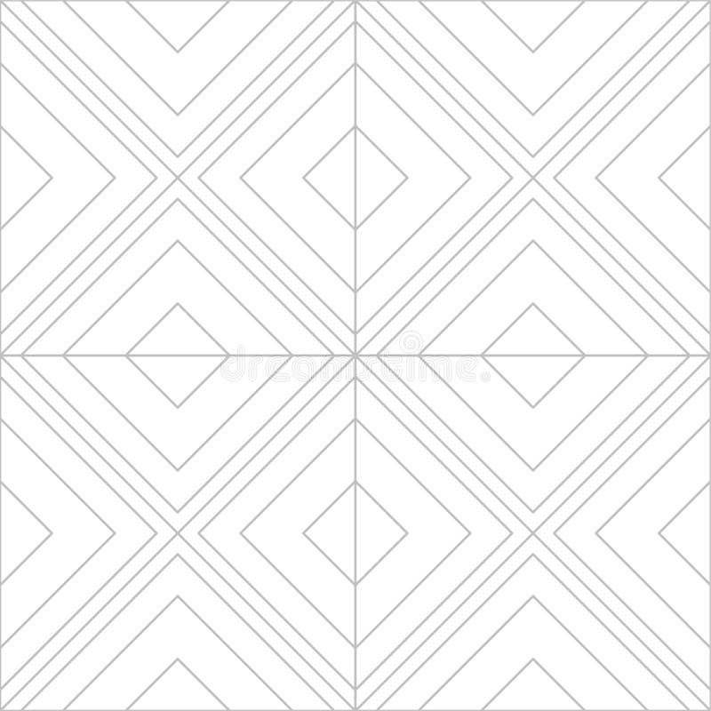 Seamless Line Art Vector Pattern Tile Stock Vector - Illustration of ...
