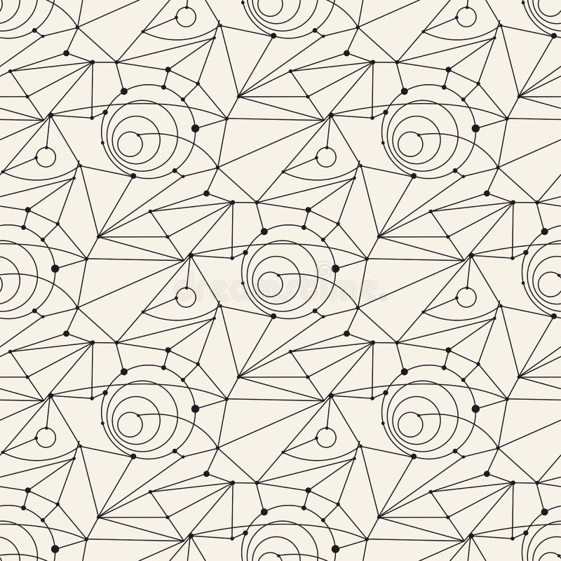 Seamless Line Abstract Pattern Tile Background Geometric Stock Vector ...
