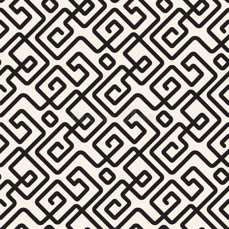 Seamless Line Pattern Tile Background Geometric Stock Vector ...