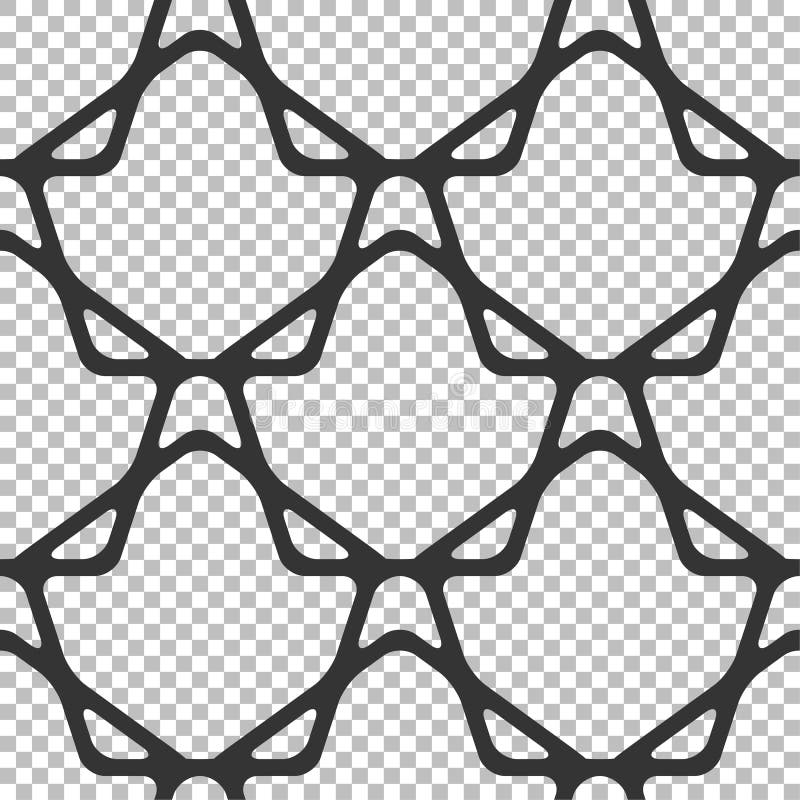 Seamless Linear Pattern, Geometric Shapes, Grid Stock Vector ...