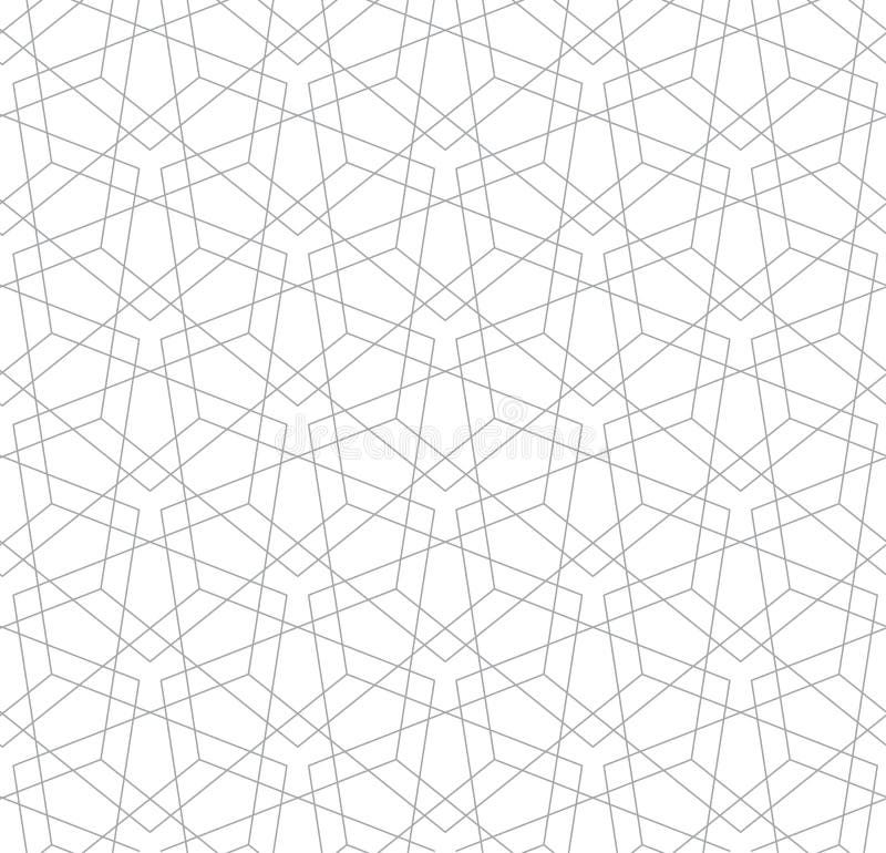 Seamless Linear Pattern in Gray Color. Stock Vector - Illustration of ...