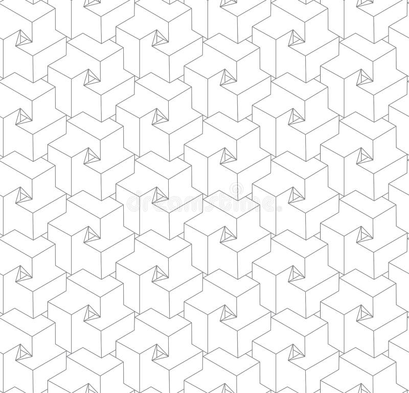 Seamless Linear Pattern in Gray Color. Stock Vector - Illustration of ...