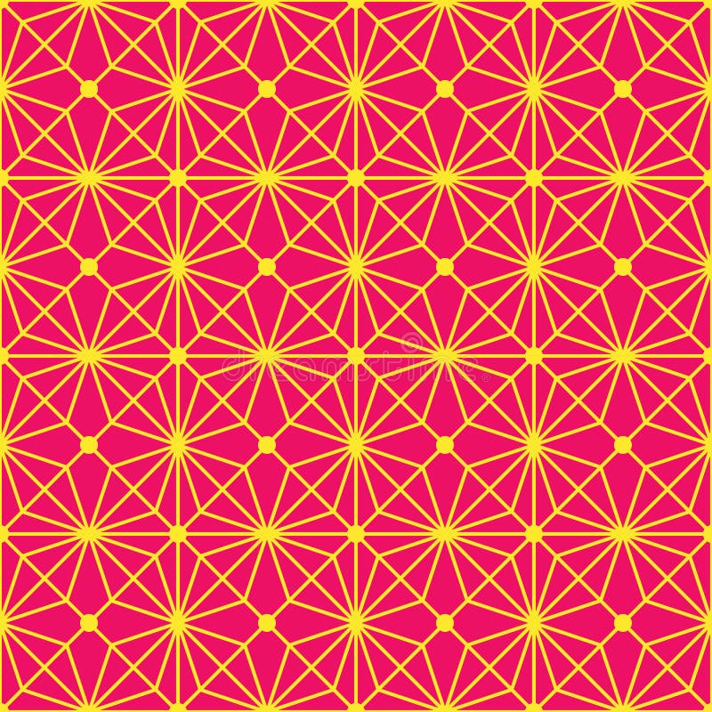 Seamless Linear Pattern with Lines and Polygons. Abstract Geometrical ...