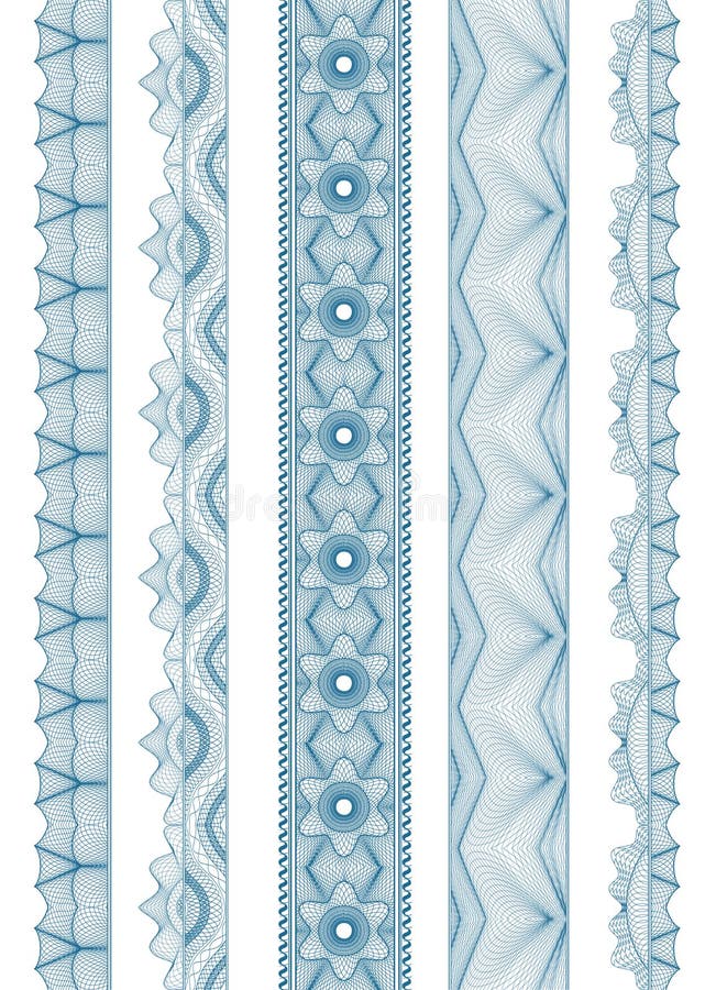 Seamless Linear Wavy Border Stock Vector - Illustration of grand ...