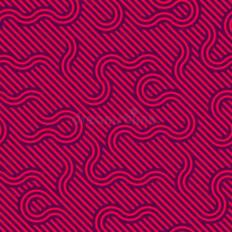 Seamless Lines Pattern, Stripy Geometric Vector Abstract Background ...