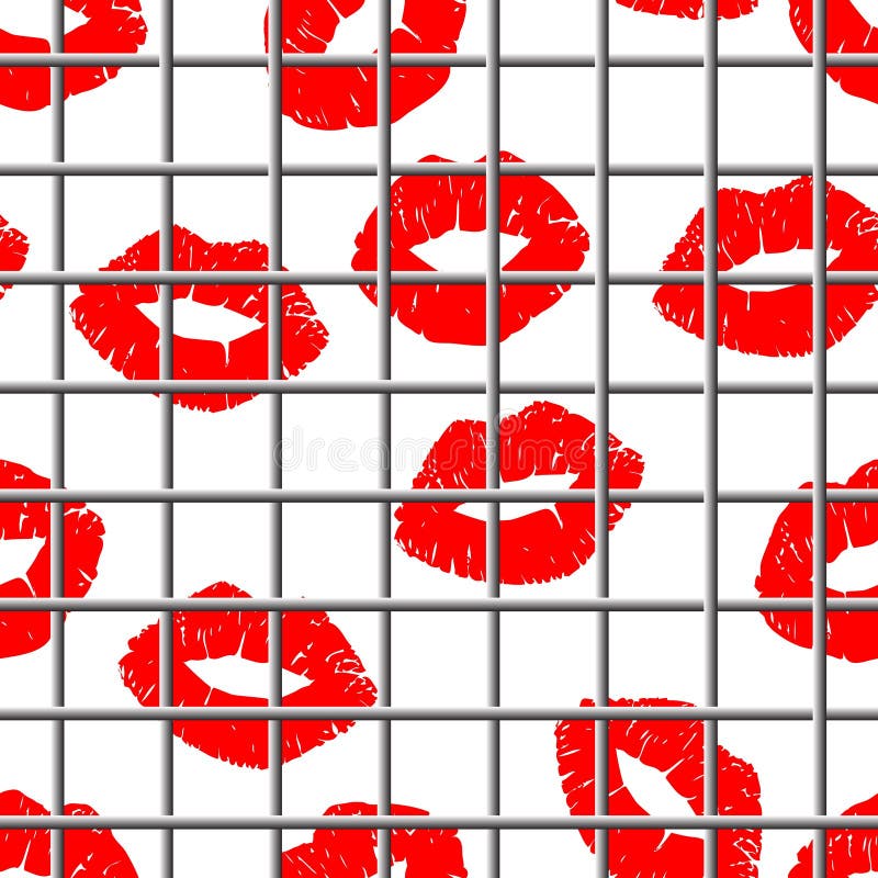 Seamless lip pattern stock vector. Illustration of cosmetic - 12295431