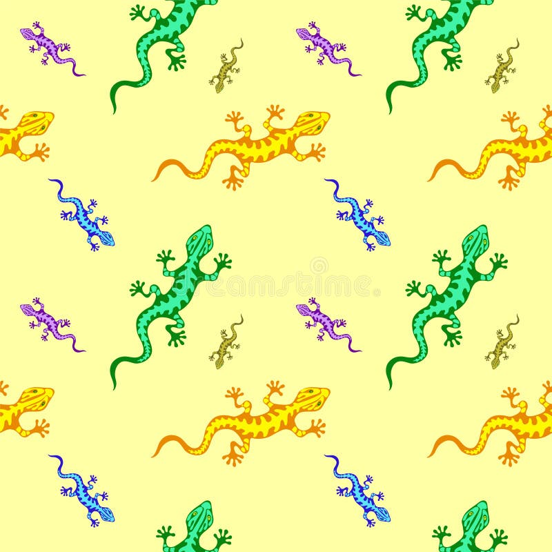 Seamless lizard pattern stock vector. Illustration of beautiful - 22899335