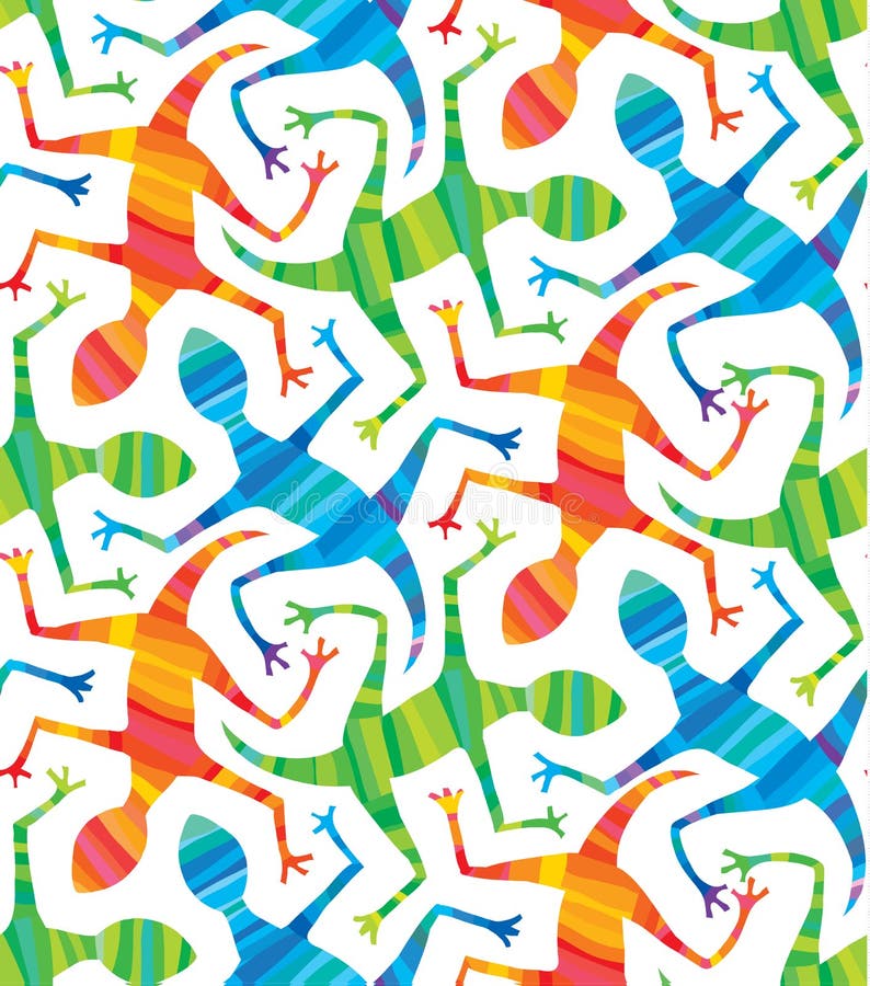 Seamless lizard pattern stock vector. Illustration of wallpaper - 35143620