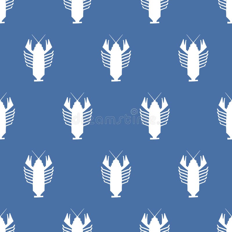 Seamless lobster pattern stock illustration. Illustration of sketch ...