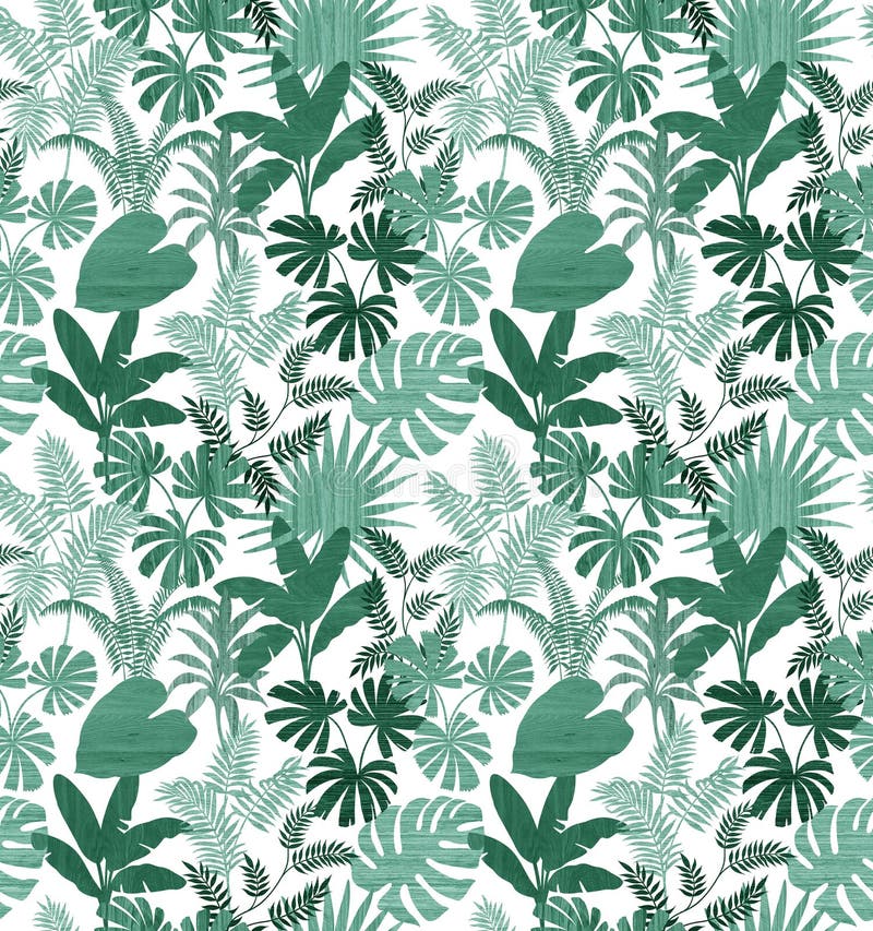 Seamless Long Pattern Leaf Graphics Wooden Texture Surface with ...