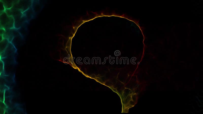 Seamless Loop Abstract Animation Hole and Echo Sound in Colorful Light ...