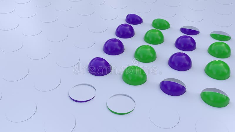 Abstract Backdrop with Rotating Hemispheres Stock Footage - Video of ...