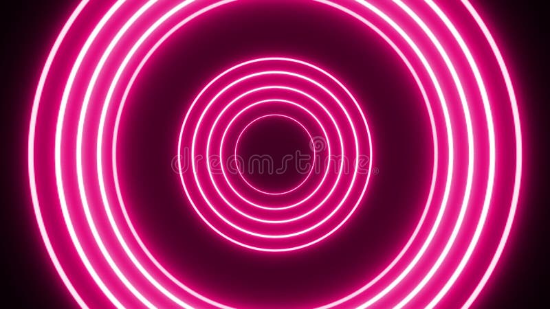 Seamless Loop Abstract Circles Technology Neon Light Award VJ Loop ...