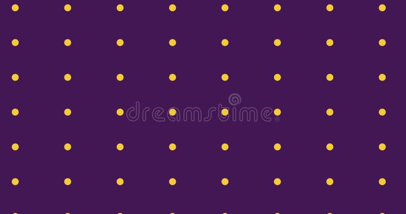 Seamless Loop Abstract Dots Animation. 4k Resolution. Purple and Yellow ...