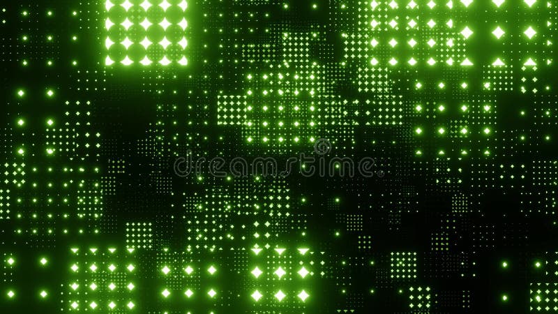 Seamless Loop Abstract Global Digital Network. Green Network Connection ...