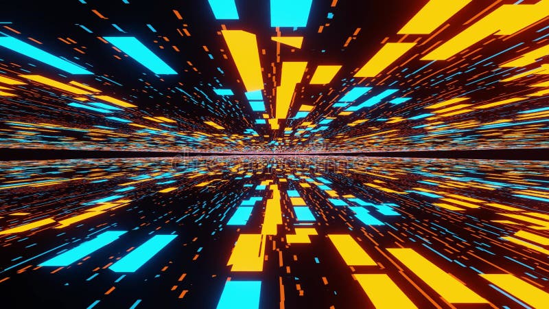 Seamless Loop Abstract Light Streaks Effect Animation. Straight Light ...