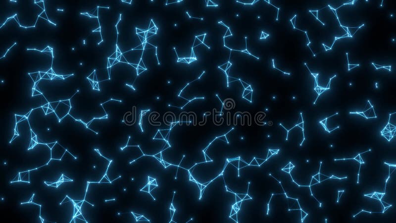 Seamless Loop Abstract Neon Background Dynamic Wave With Many Dots Web Stock Footage Video Of