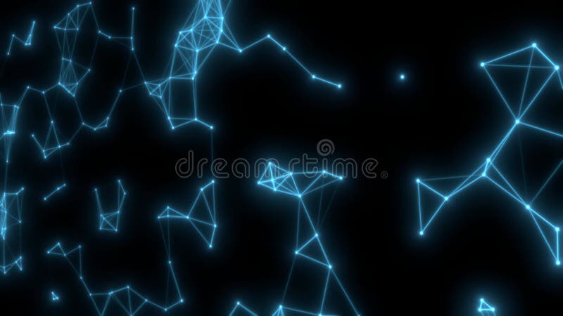 Seamless Loop Abstract Neon Background Dynamic Wave With Many Dots Web Stock Video Video Of
