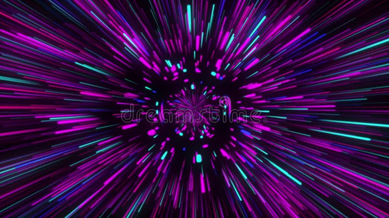 Seamless Loop Abstract Particles Background. Animation of Flying ...